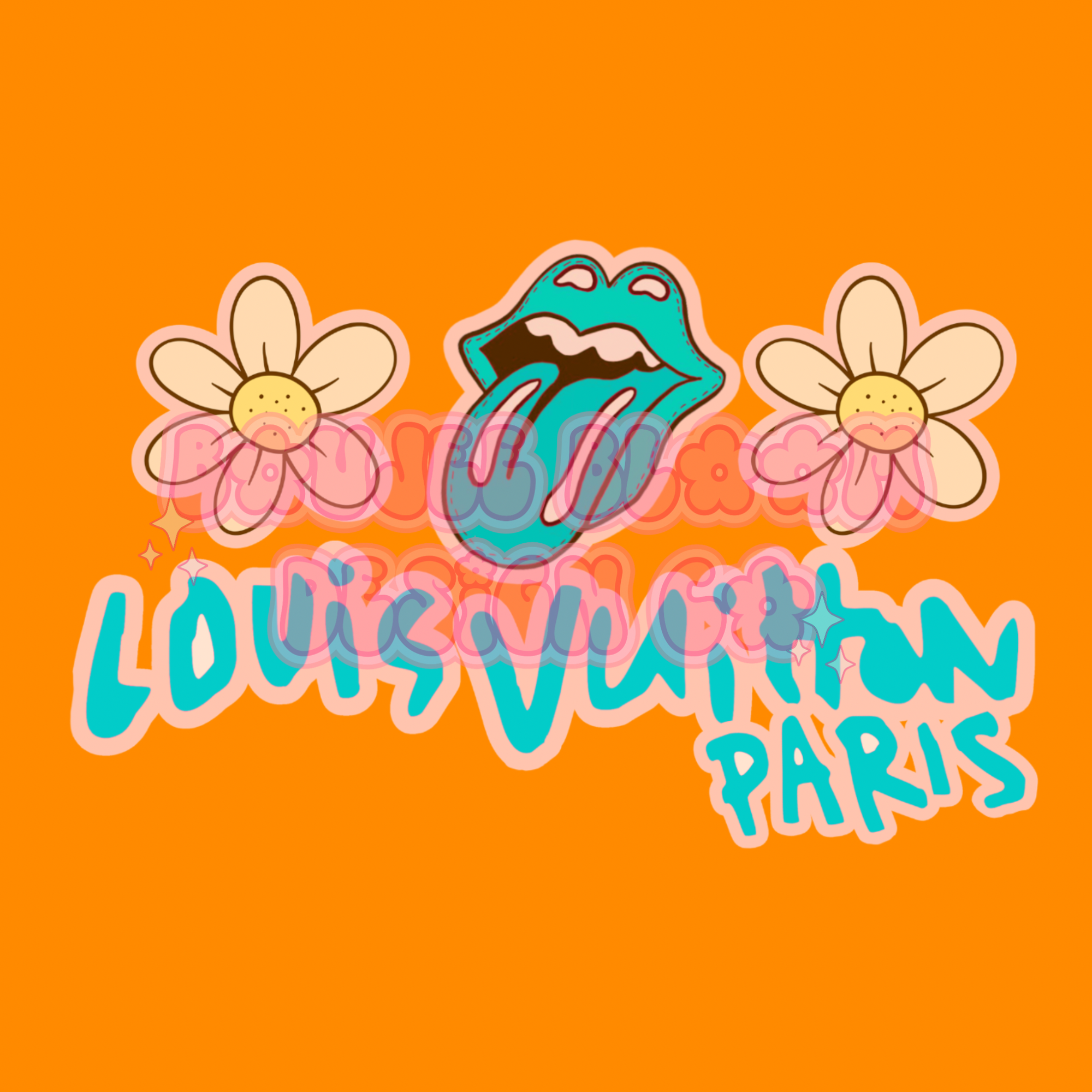 Bright Floral BOUJEE Blue PNG – Boujee Bloom Design Co.