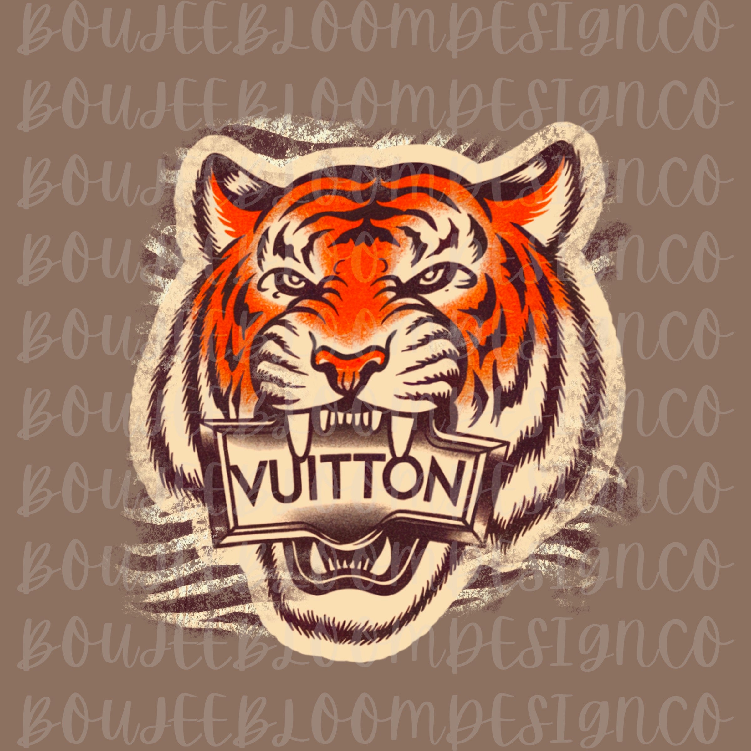 V TON Tiger PNG – Boujee Bloom Design Co.