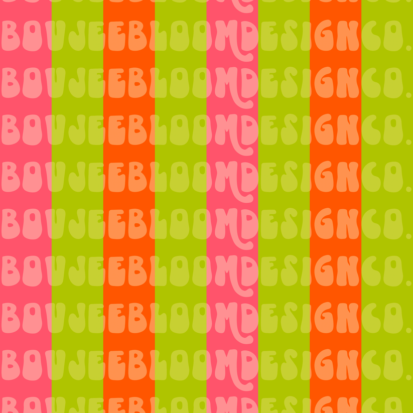 Neon Retro Stripes Seamless – Boujee Bloom Design Co.