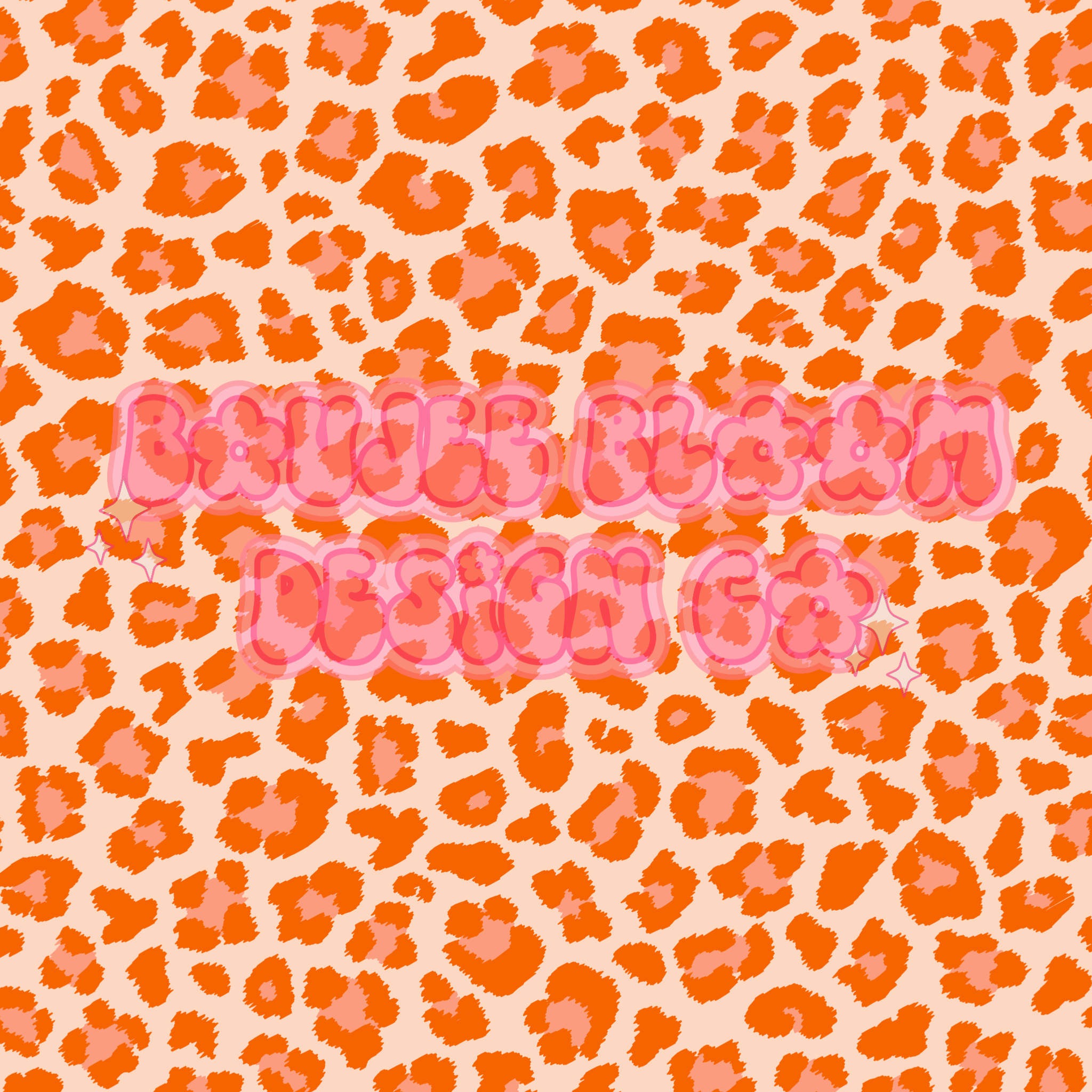 Orange Cheetah Seamless – Boujee Bloom Design Co.